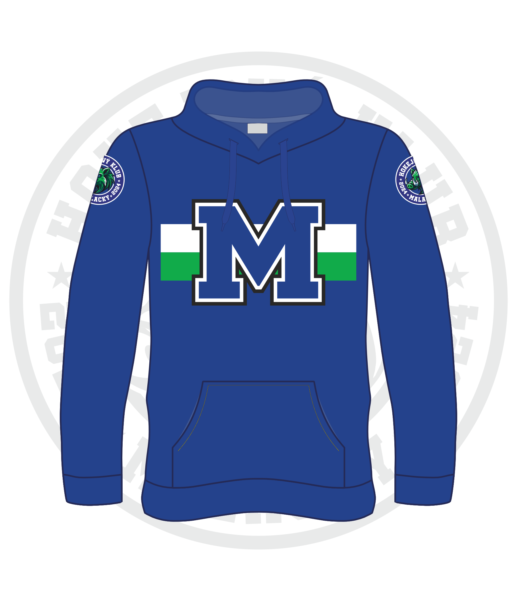 Mikina HK Malacky HOODIE modrá - klubovymerch.sk